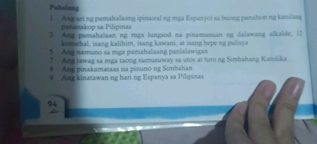 Pahalang I Anguring pamahalaang ipinairal ng | StudyX