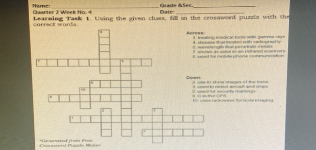 Name Grade Sec Quarter 2 Week No 4 Date | StudyX