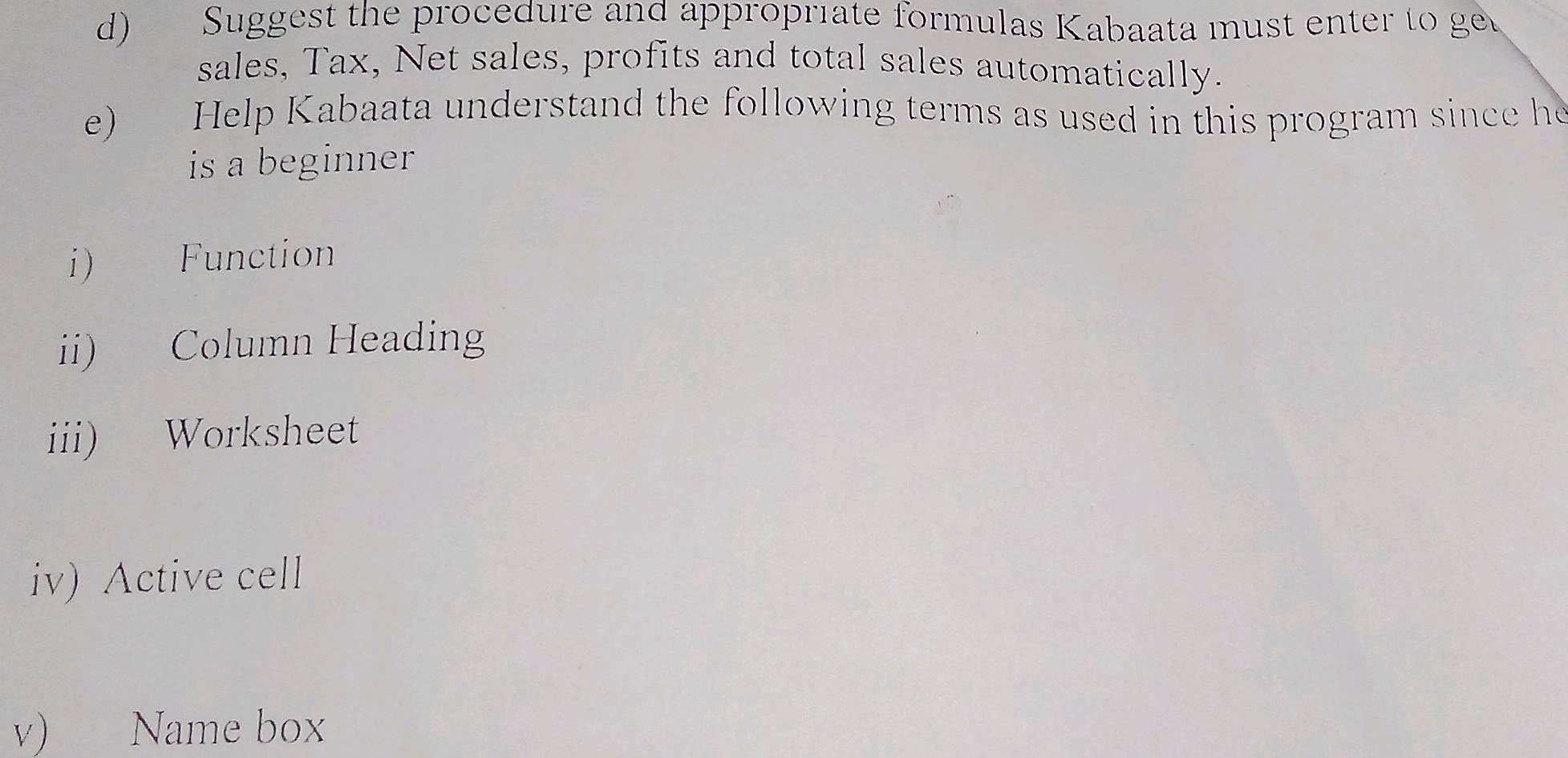 d) Suggest the procedure and appropriate | StudyX