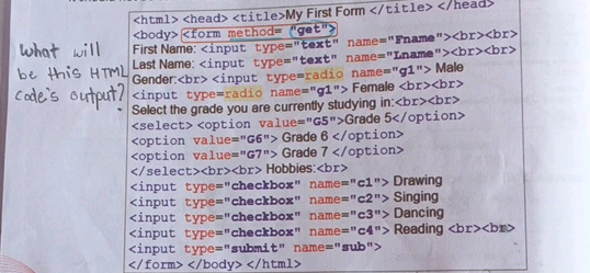My First Form First Name Last Name Gender | StudyX