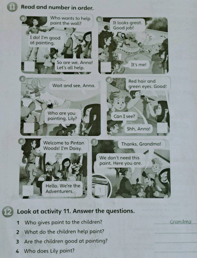 (1i) Read and number in order (12) Look at | StudyX