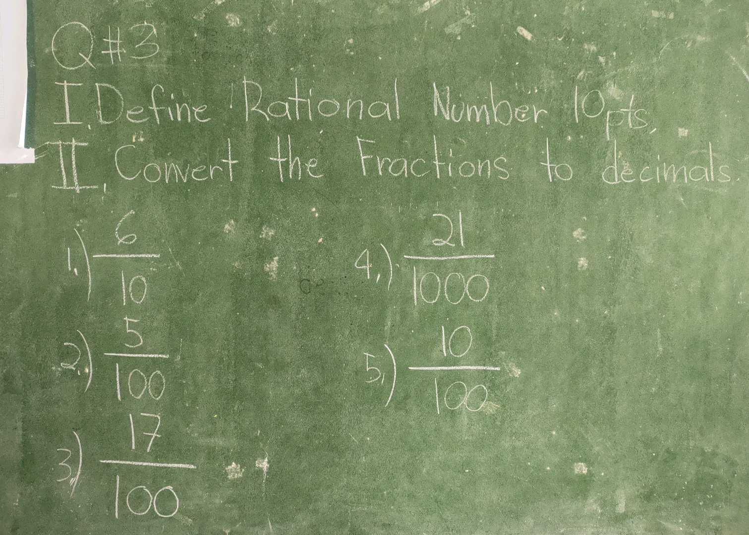 Q3 IDefine Rational Number 10 p II Comert