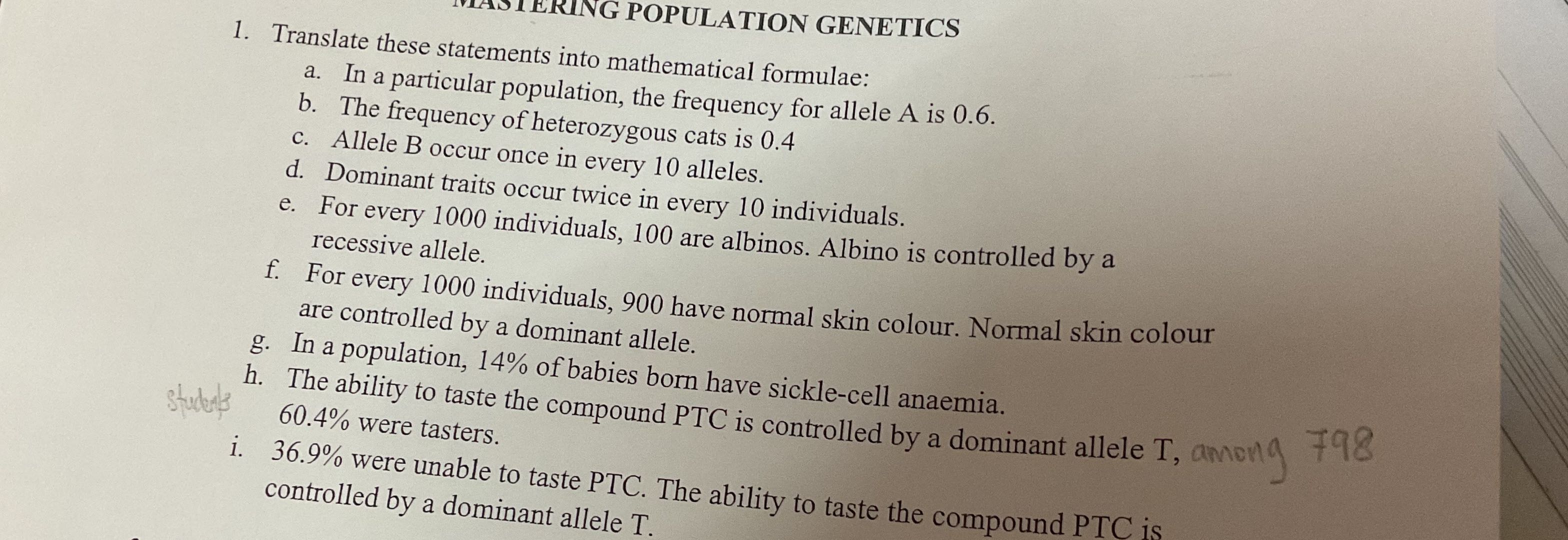 1 Translate these statements into | StudyX