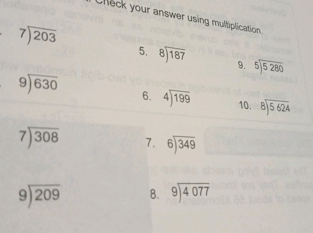 7 2 0 3 your answer using multiplication 9 6
