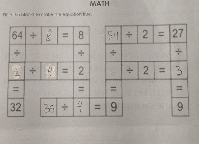 MATH Fill in the blanks to make the | StudyX
