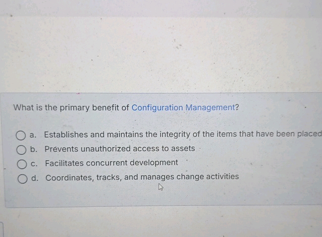 What is the primary benefit of Configuration | StudyX