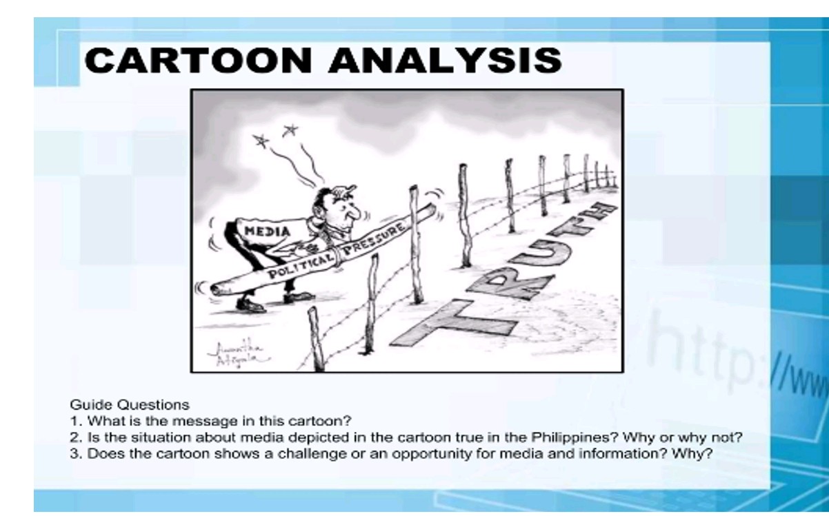 CARTOON ANALYSIS Guide Questions 1 What is | StudyX
