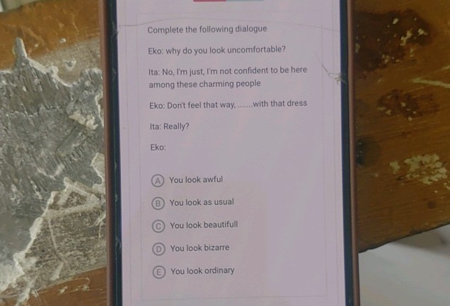 Complete the following dialogue Eko why do | StudyX