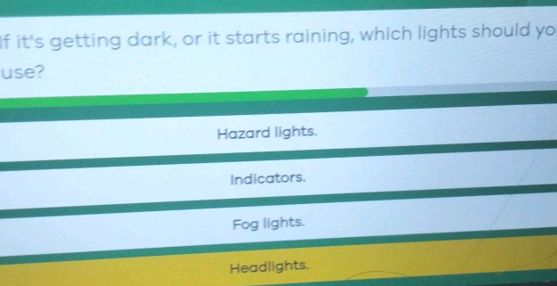 If its getting dark or it starts raining | StudyX