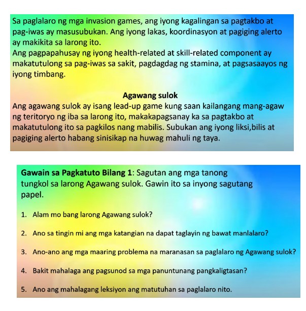 Sa paglalaro ng mga invasion games ang iyong | StudyX