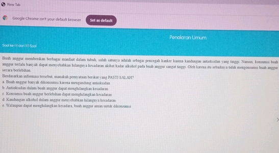 New Tab ( Google Cheome isnt your default | StudyX