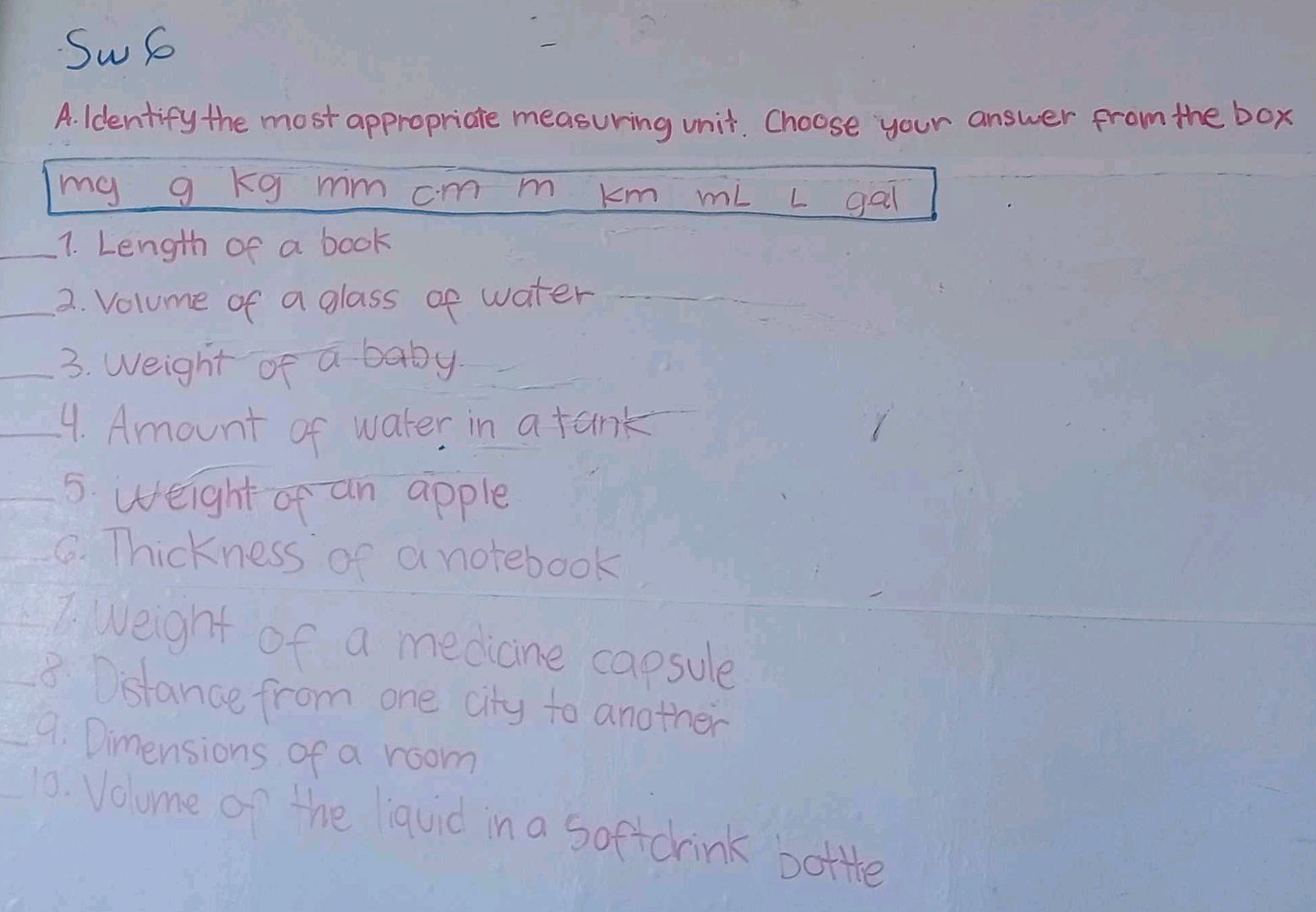 Sw 6 A Identify the most appropriate | StudyX