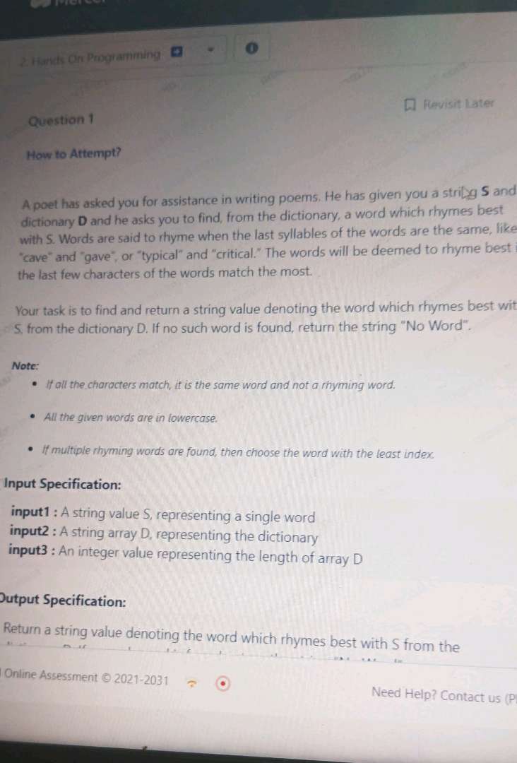 Hathes On Pogramming Revisit Later Question | StudyX