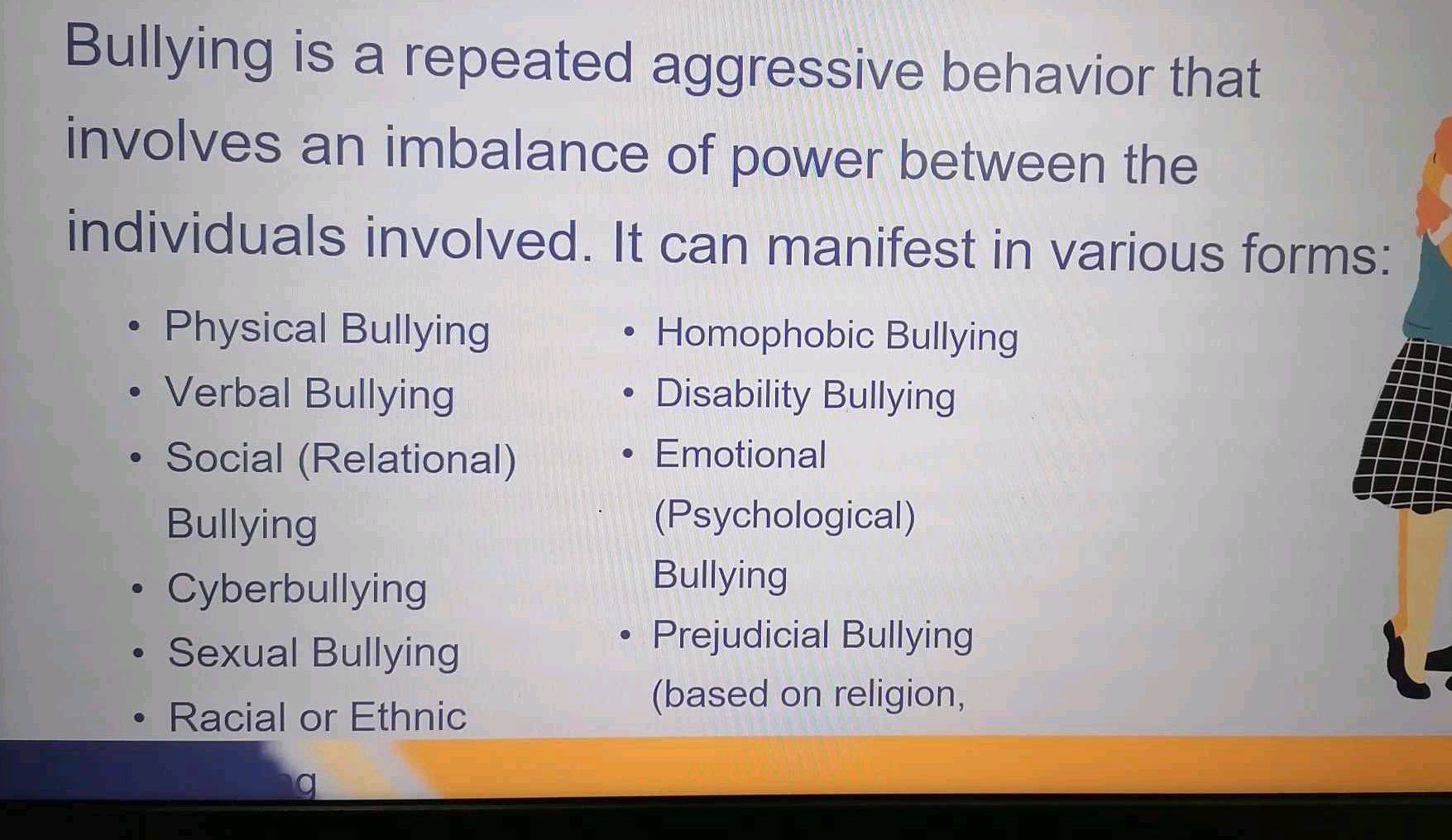 Bullying is a repeated aggressive behavior | StudyX