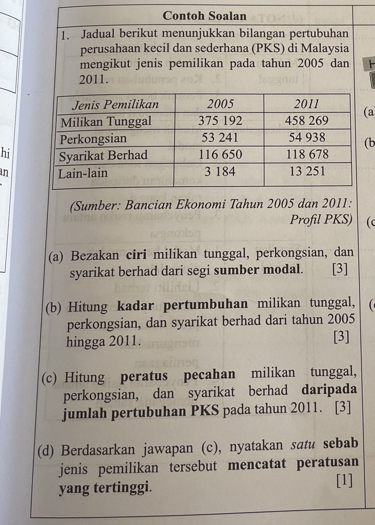 lticolumn3c Contoh Soalan 1 Jadual berikut | StudyX