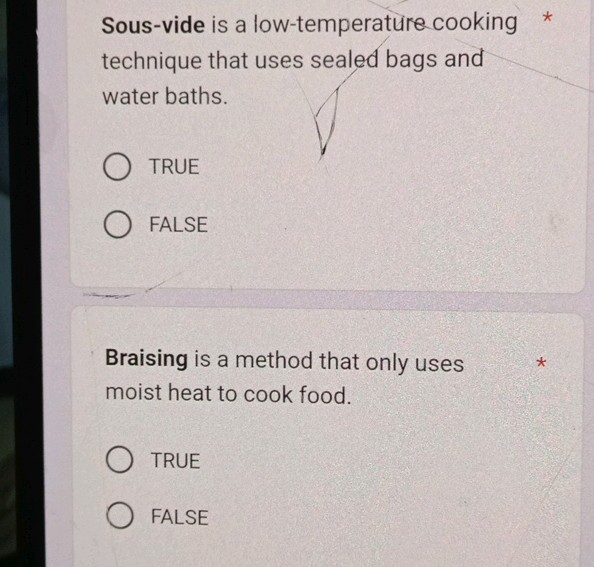Sous-vide is a low-temperature cooking | StudyX