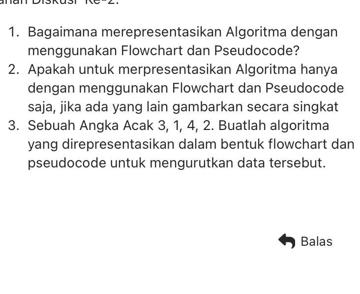 1 Bagaimana merepresentasikan Algoritma | StudyX