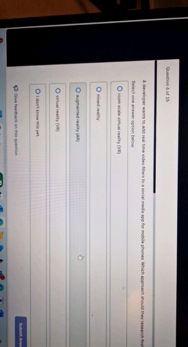 Question 6 of 15 A developer wants to add | StudyX