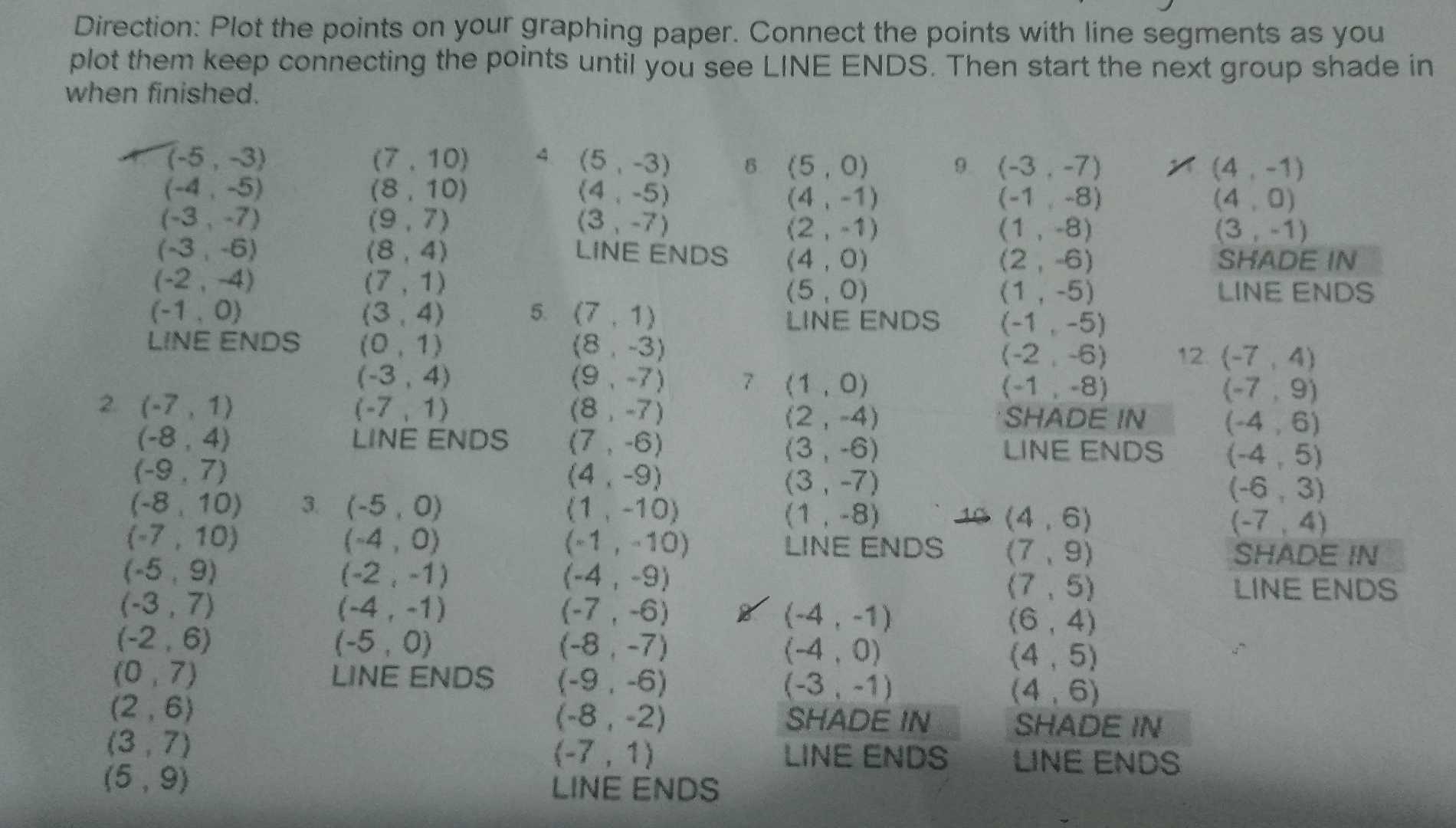 Direction Plot the points on your graphing | StudyX