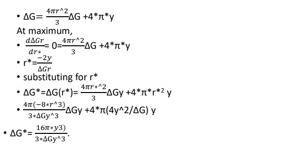 G= 4 r 23 G+4 y At maximum - d G rd r =0= 4