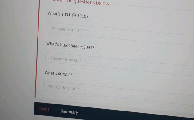 Whats 1001 1010 Answer format Whats | StudyX