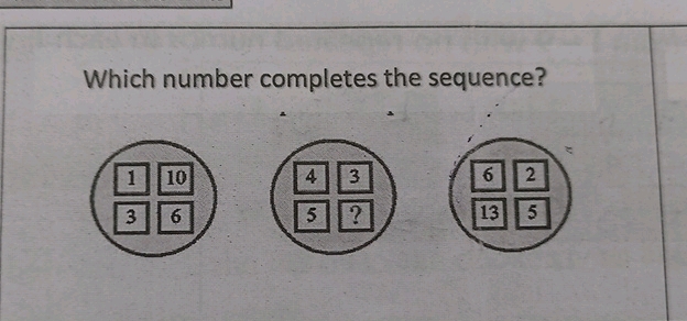 Which number completes the sequence | StudyX