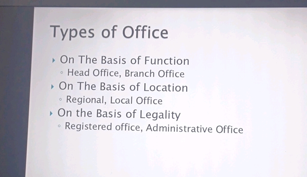 Types of Office - On The Basis of Function | StudyX