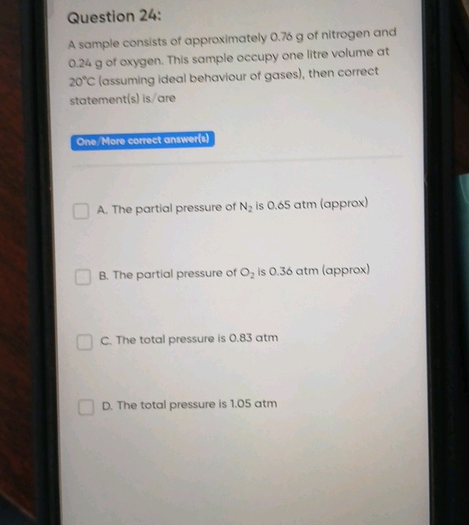 Question 24 A sample consists of | StudyX