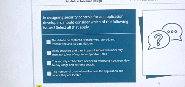 Module 4 Insecure Design In designing | StudyX