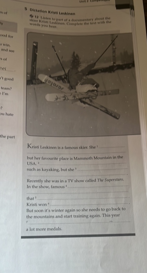 Unit 12 Comperm 5 Dictation Kristi Leshinen | StudyX