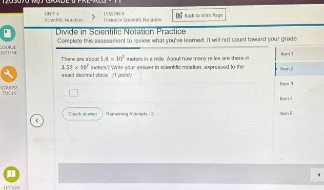 UNIT 4 LESSON 9 Scientific Notation Divide | StudyX