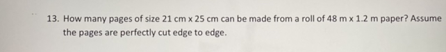13 How many pages of size 21 cm 25 cm can be | StudyX