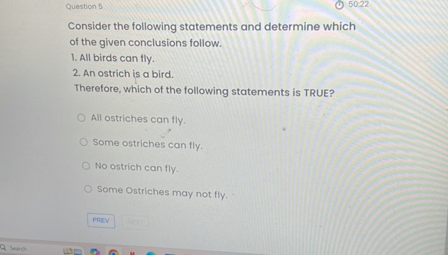 Question 5 50 22 Consider the following | StudyX
