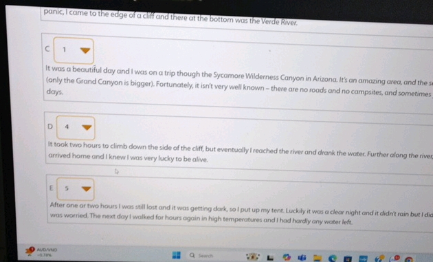 panic I came to the edge of a cliff and | StudyX