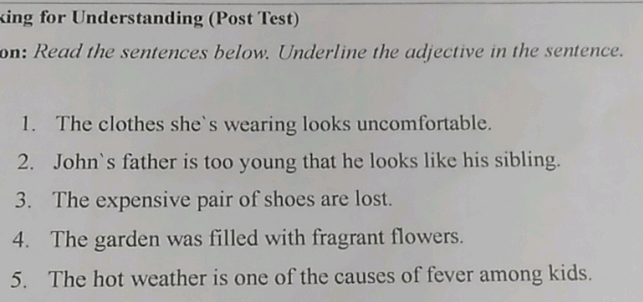 king for Understanding (Post Test) on Read | StudyX