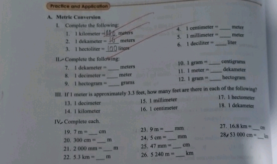 Proctlice and Appllication A Metric | StudyX