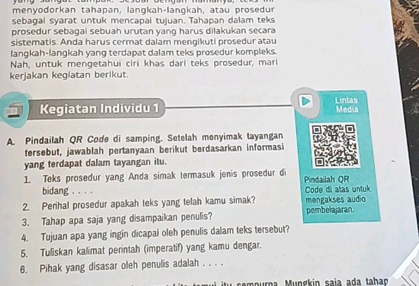 menyodorkan tahapan langkah-langkah atau | StudyX