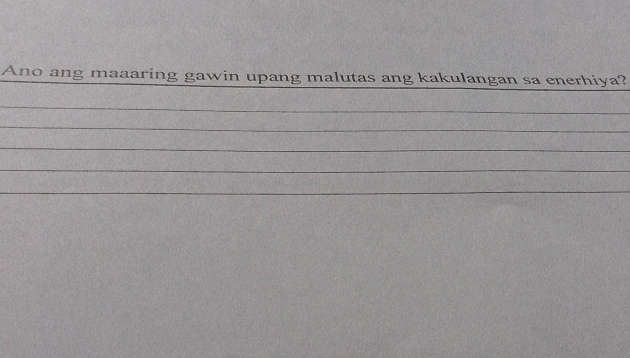 Ano ang maaaring gawin upang malutas ang | StudyX