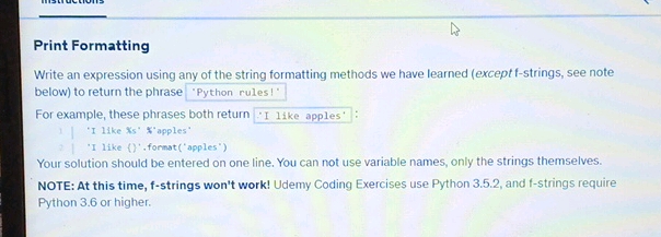 Print Formatting Write an expression using | StudyX