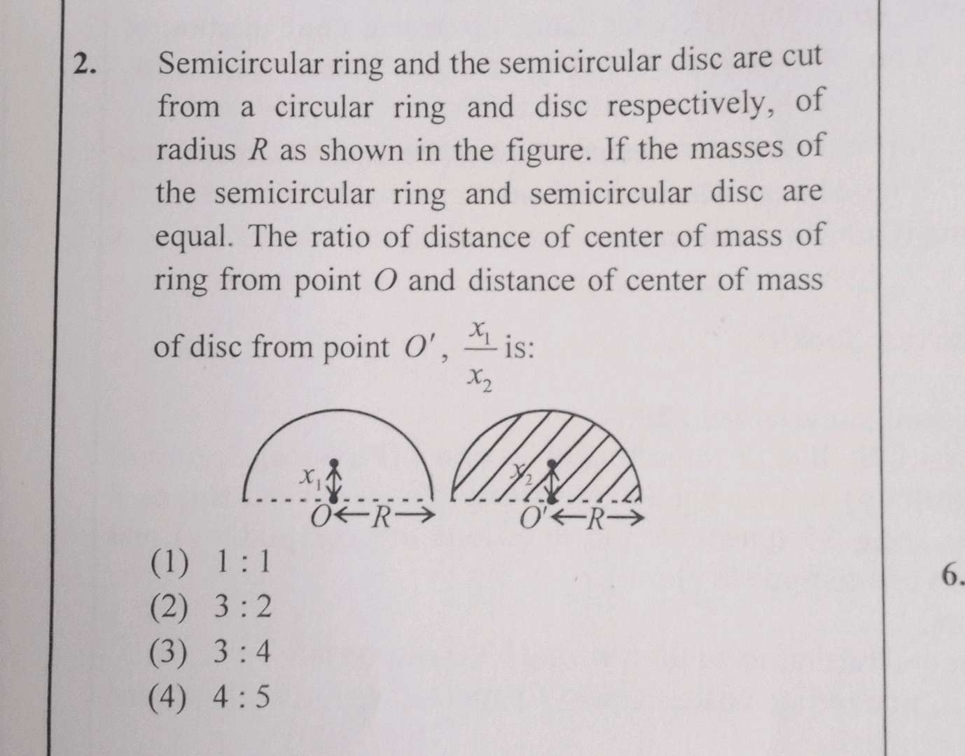 2 Semicircular ring and the semicircular | StudyX