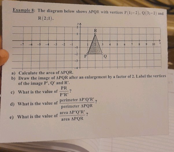 Example 8 The diagram below shows P Q R | StudyX