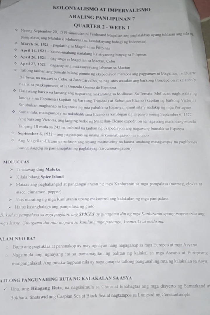 KOLONYALISMO AT IMPERYALISMO ARALING | StudyX