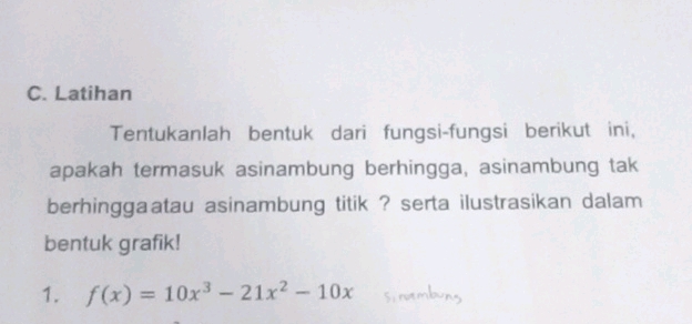 C Latihan Tentukanlah bentuk dari | StudyX
