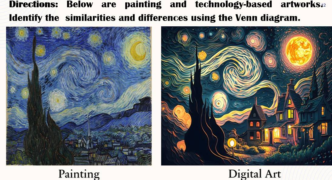 Directions Below are painting and | StudyX