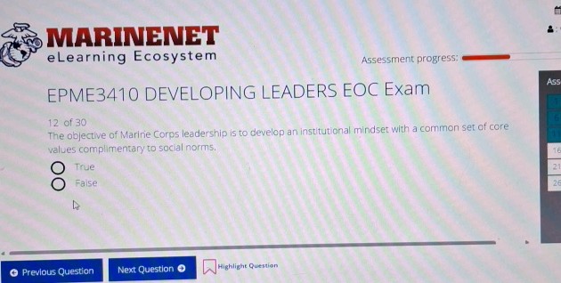 MARINENET eLearning Ecosystem Assessment | StudyX