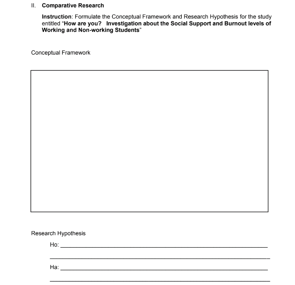 II Comparative Research Instruction | StudyX